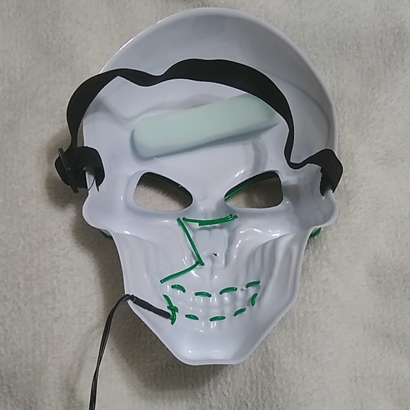 Other | Halloween Party Neon Glowing Skeleton Mask | Poshmark